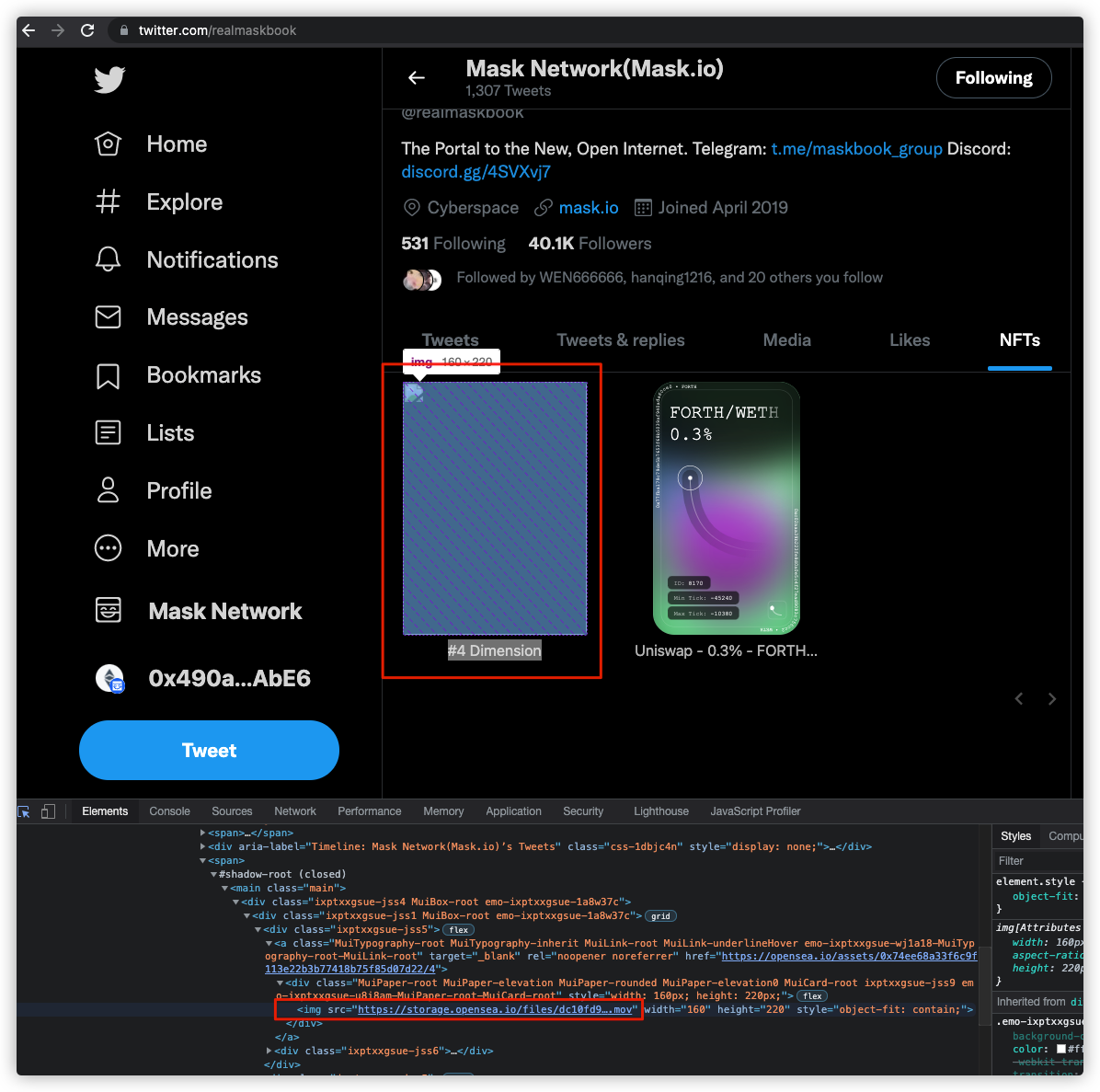 [Bug] NFT of .mov type cann't be displayed · Issue #4067 · DimensionDev/Maskbook · GitHub