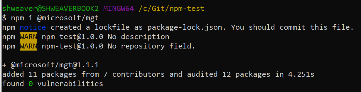 [BUG] npm install @micrsoft/mgt is not working · Issue #283 · microsoftgraph/microsoft-graph ...