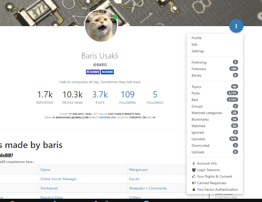 Hyperlink POSTS, FOLLOWERS, FOLLOWING, even though available in the three dot menu · Issue #8924 ...