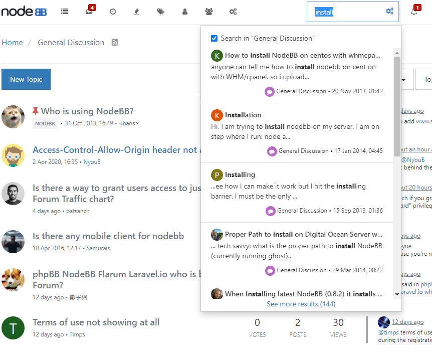 Feature request: search subforum · Issue #8233 · NodeBB/NodeBB · GitHub