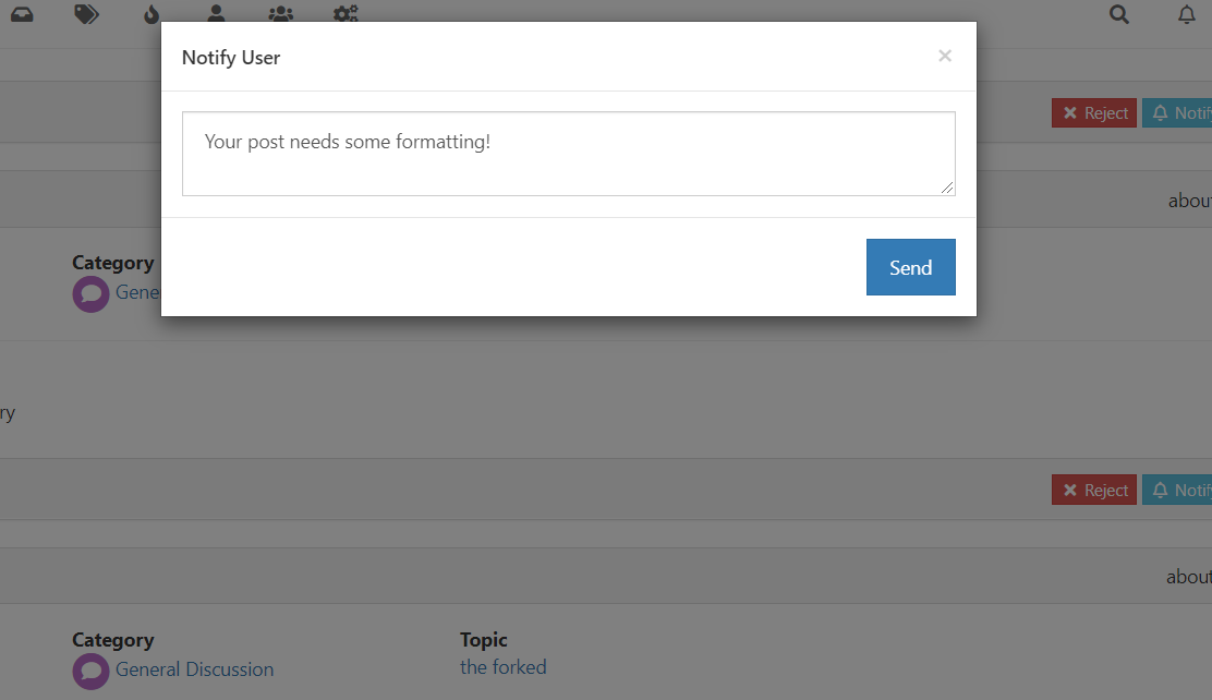 allow editing queued posts, reject posts with message · Issue #9506 · NodeBB/NodeBB · GitHub