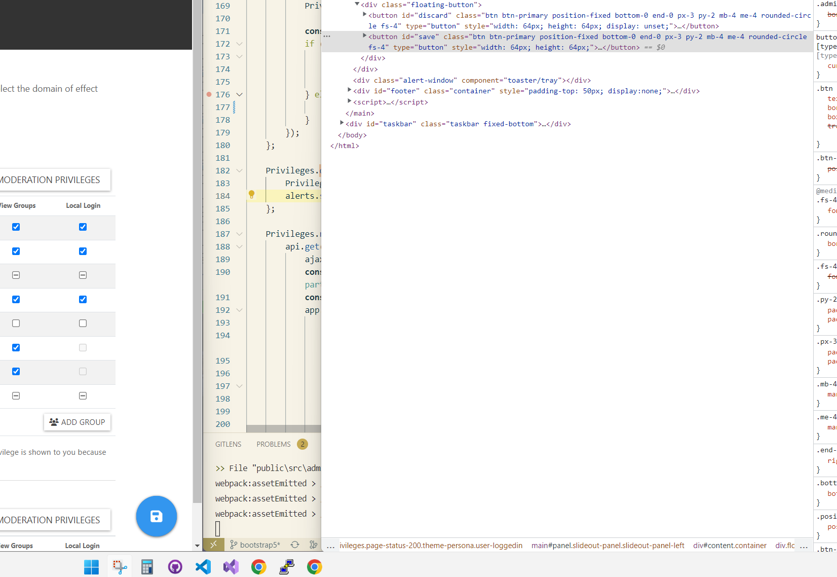 Discard Button Behind Save Button On Privilege Page · Issue 11005 · Nodebbnodebb · Github 2733