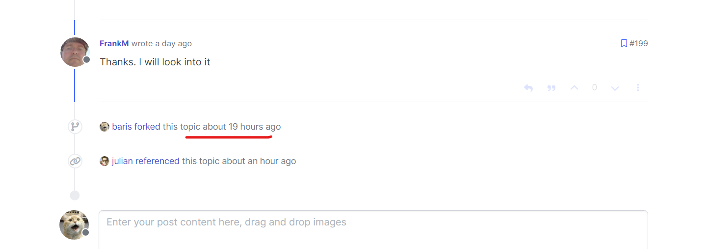 Fork Topic Event Has Wrong Timestamp · Issue 11447 · Nodebbnodebb · Github
