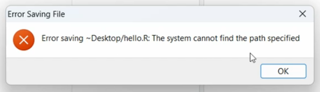 Error Saving File On Windows When HOME Env Var Set With Trailing Error Saving File On Windows When HOME Env Var Set With Trailing