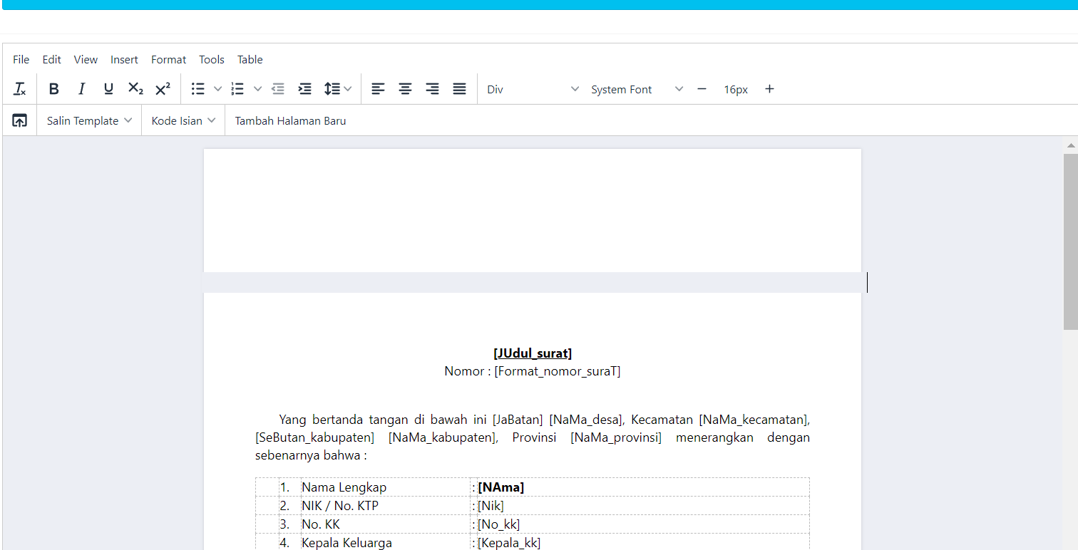Bugerror Membuat Halaman Di Surat Tinymce · Issue 7408 · Opensidopensid · Github 