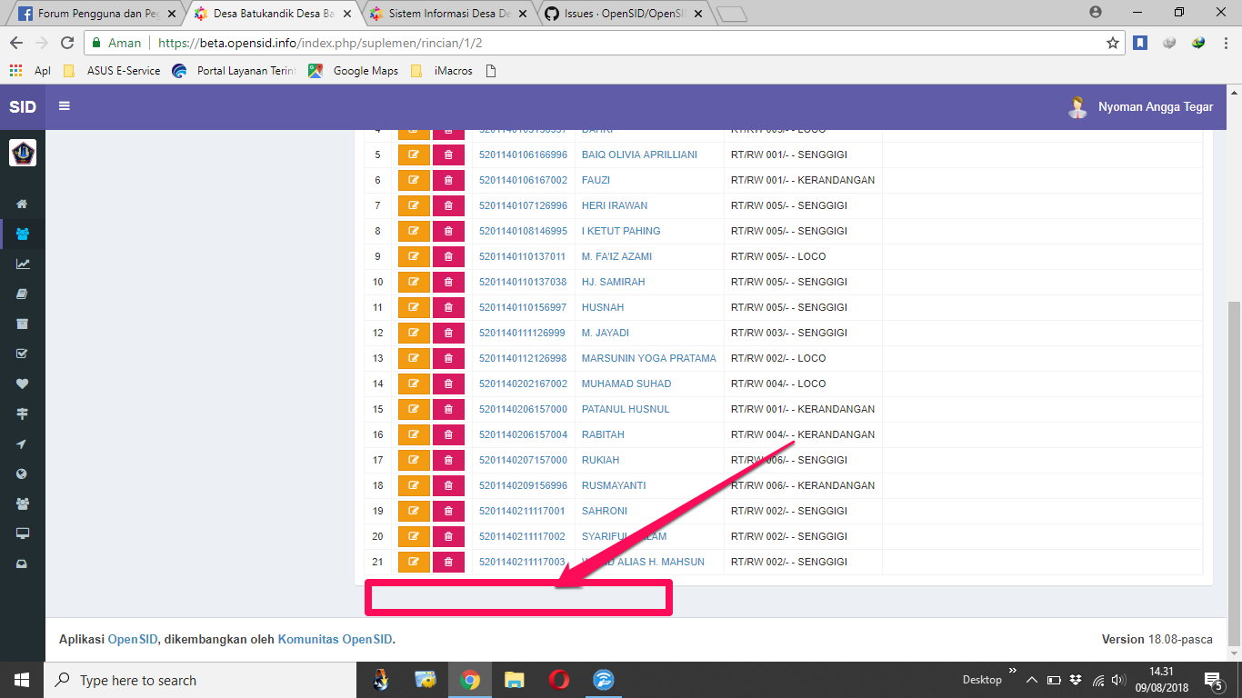 [tampilan admin] Paging Page di Data Suplemen hilang · Issue #1583 · OpenSID/OpenSID · GitHub