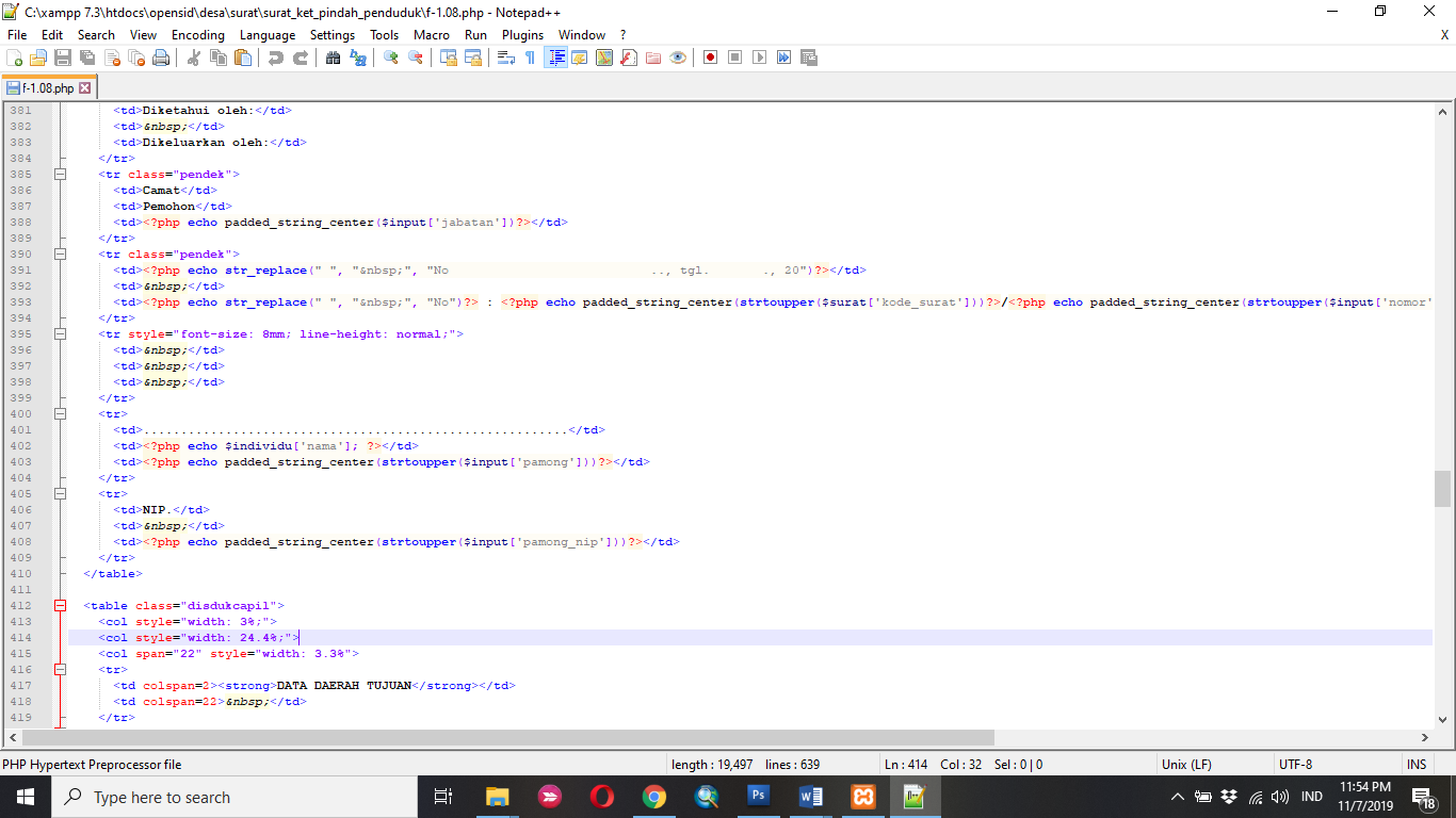 [Bug] Surat Keterangan Pindah · Issue #2457 · OpenSID/OpenSID · GitHub