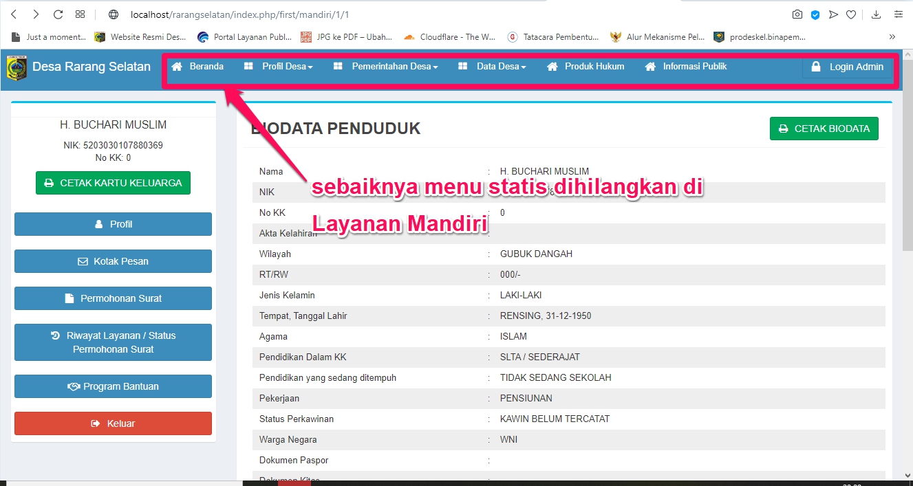 sebaiknya menu statis dihilangkan · Issue #2866 · OpenSID/OpenSID · GitHub