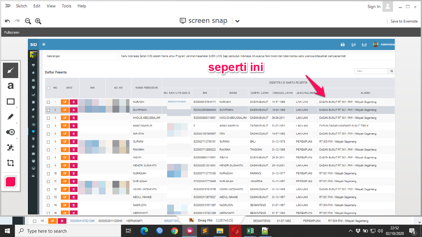 Tampilkan Alamat Lengkap seperti di menu bantuan di Fitur Data Suplemen · Issue #3610 · OpenSID ...