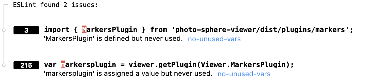 MarkersPlugin errors as undefined via NPM import · Issue #673 · mistic100/Photo-Sphere-Viewer ...