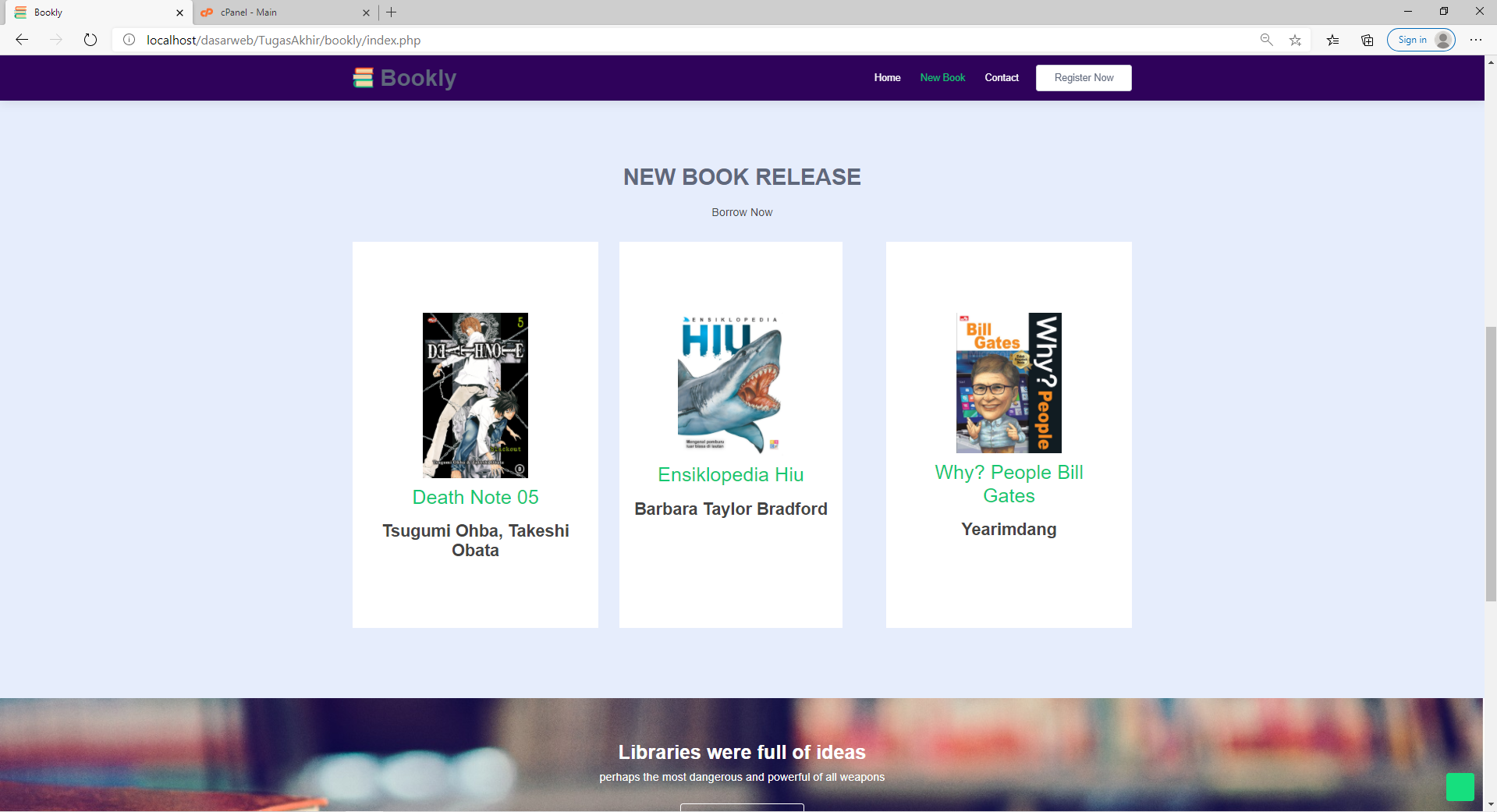 GitHub - agungadi/bookly: Sistem Informasi Perpustakaan Online dengan PHP Native
