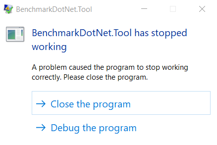 BenchmarkDotNet.Tool does not run in .NET Core 3.1 console app · Issue #1529 · dotnet ...