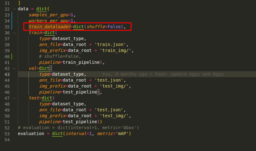 How to Set shuffle=False in MMDet ? · Issue #8853 · open-mmlab/mmdetection · GitHub