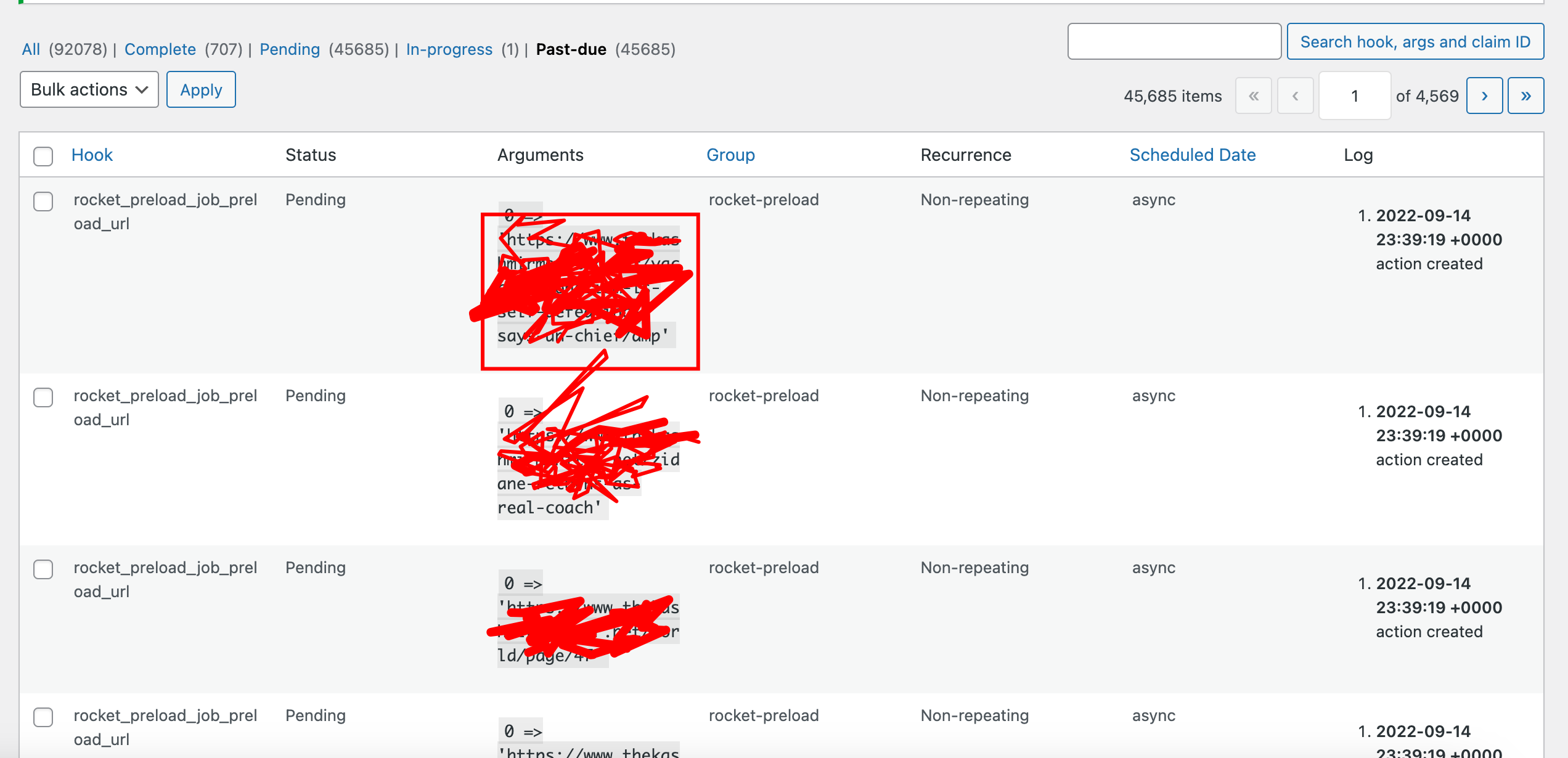 [WIP] Action Scheduler: lots of past-due rocket_preload_job_preload_url ...