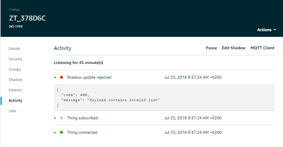 Mgos Shadow Update Rejected Event Not Raised Issue 6 Mongoose Os