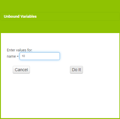 Unbound variable dialog Do It button doesn't work · Issue #1735 · mit ...
