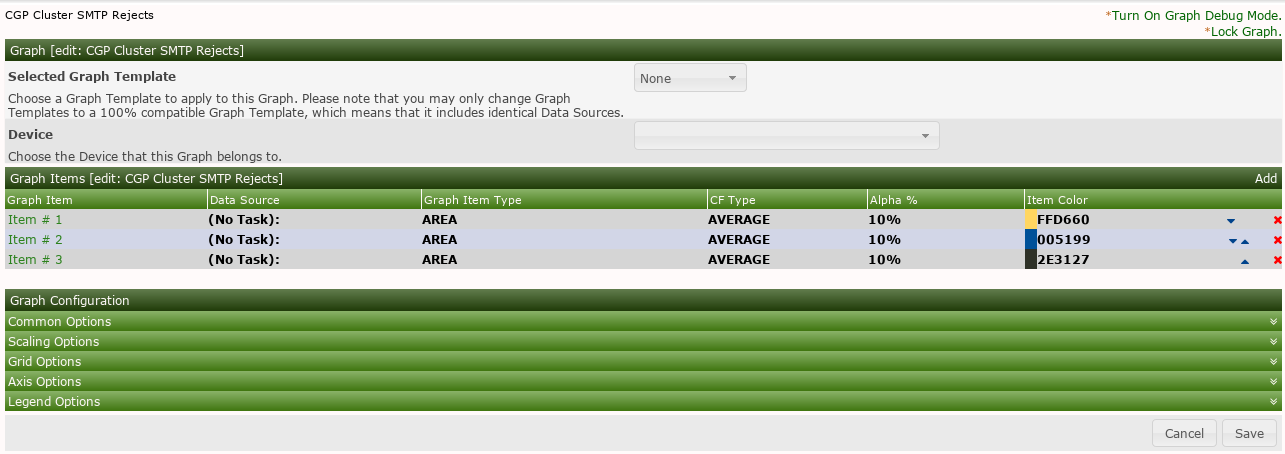 GUI filtering enhancement wanted when generating graphs not belonging to a certain device ...
