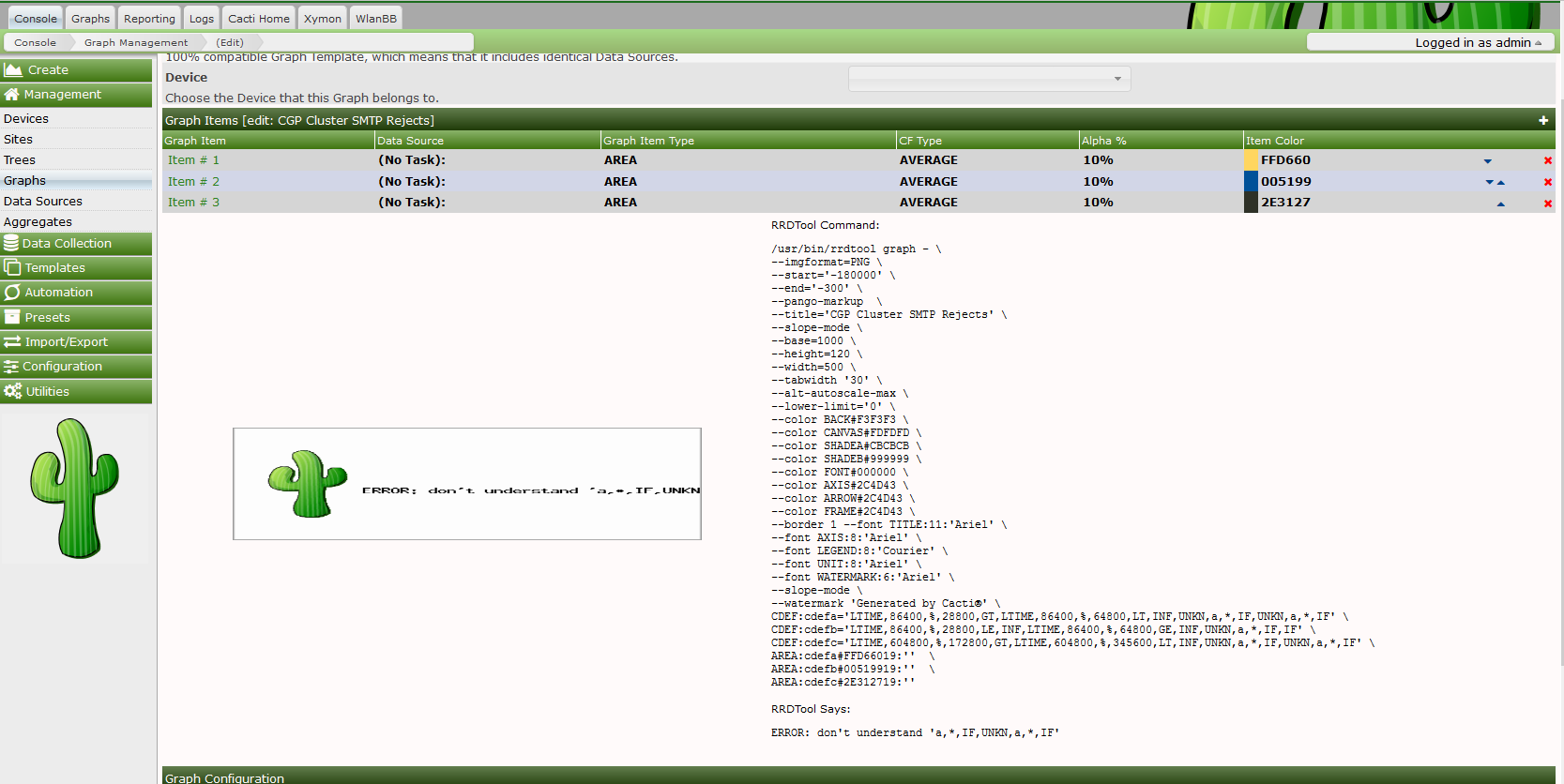 Rrdtool Error Is Shown In Graph Management After Upgrading From 119