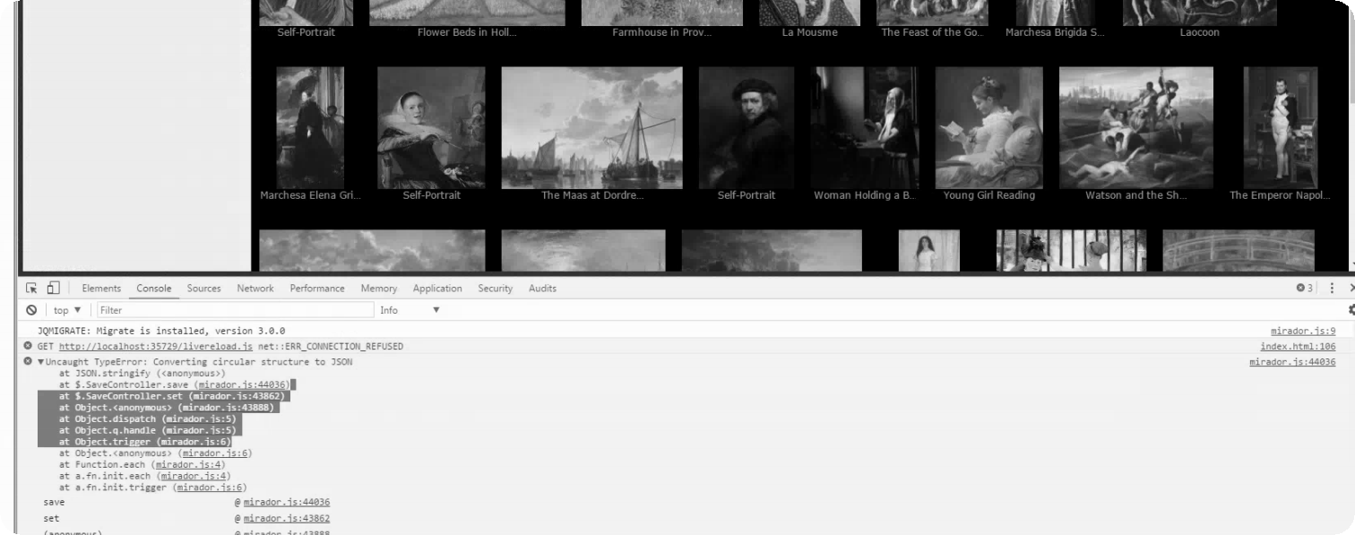 Bookmark and SaveController not working · Issue #1448 · ProjectMirador/mirador · GitHub