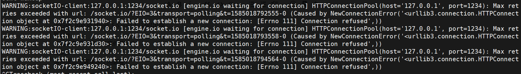 Failed to establish a new connection: [Errno 111] Connection refused',)) · Issue #2 · jiahuanluo ...