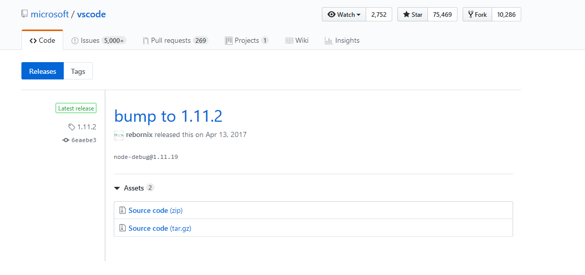 Latest Version Tag · Issue #73539 · microsoft/vscode · GitHub