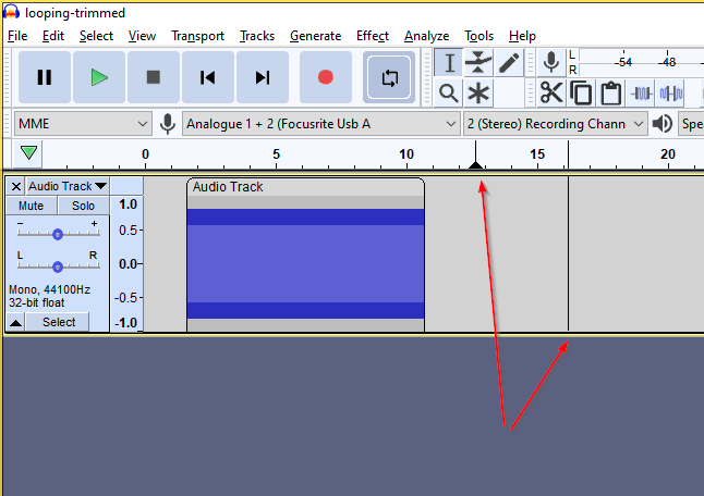 Playback looping. Incorrect behaviour of the playhead at cycled ...
