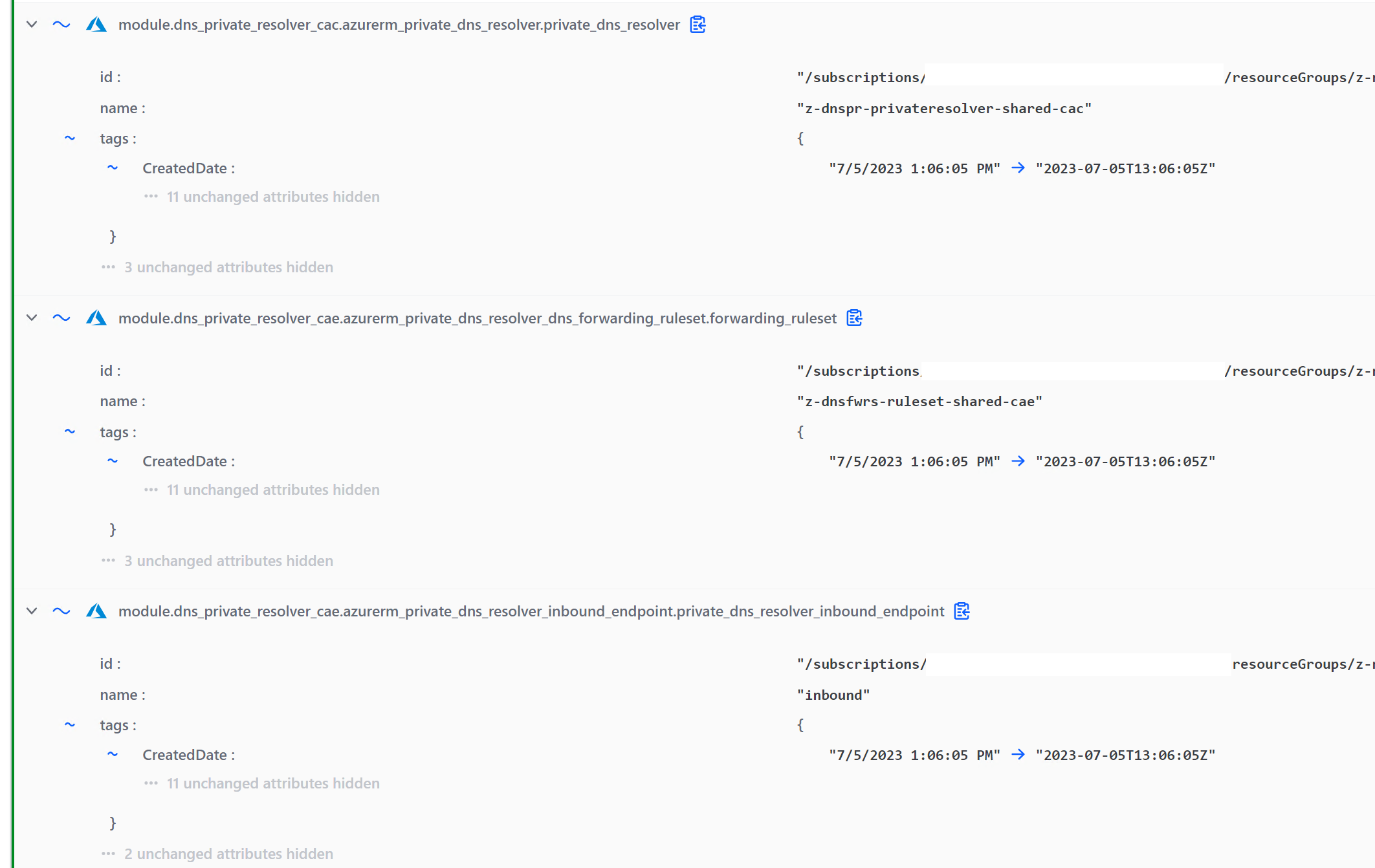 Tag Serialization for azurerm_private_dns_resolver /azurerm_private_dns ...