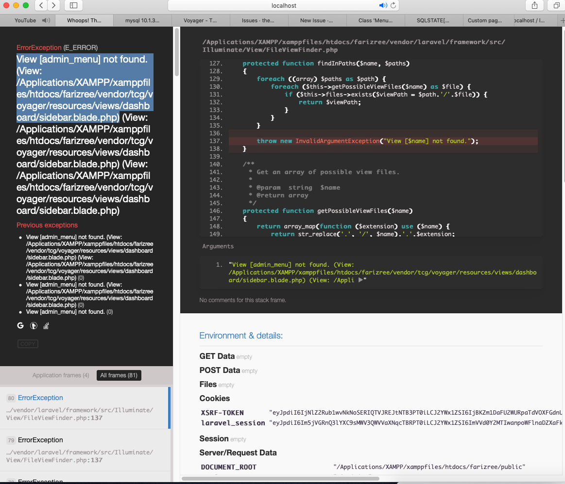 View [admin_menu] not found. · Issue #4066 · thedevdojo/voyager · GitHub