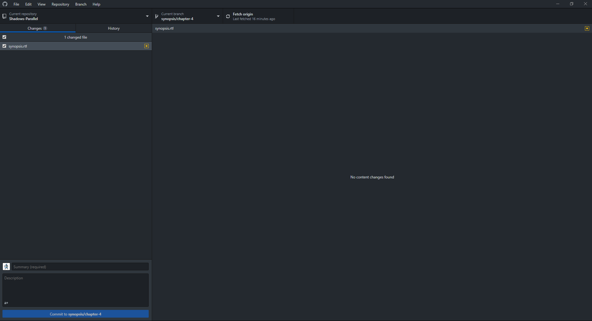 No changes reported for an RTF file · Issue #5501 · desktop/desktop · GitHub
