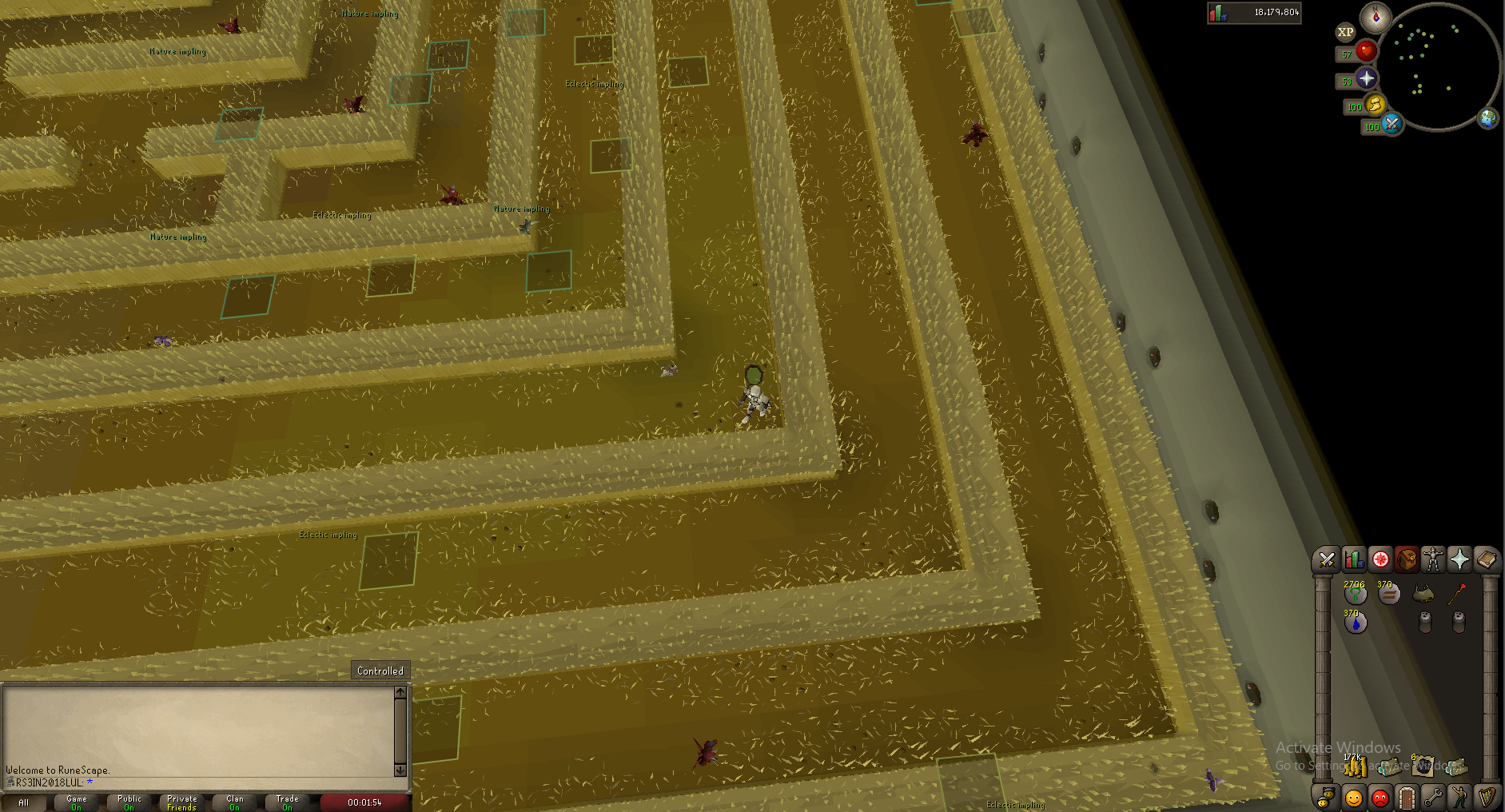 Implings plugin showing implings from previous world when hopping ...