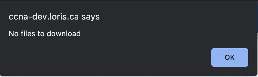 [DQT] - Download files button does not work · Issue #8010 · aces/Loris · GitHub