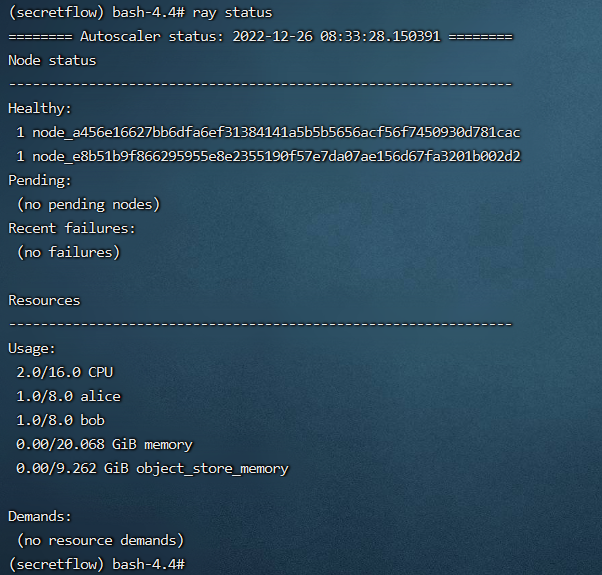 docker 集群下，运行测试代码，报错 · Issue #238 · secretflow/secretflow · GitHub