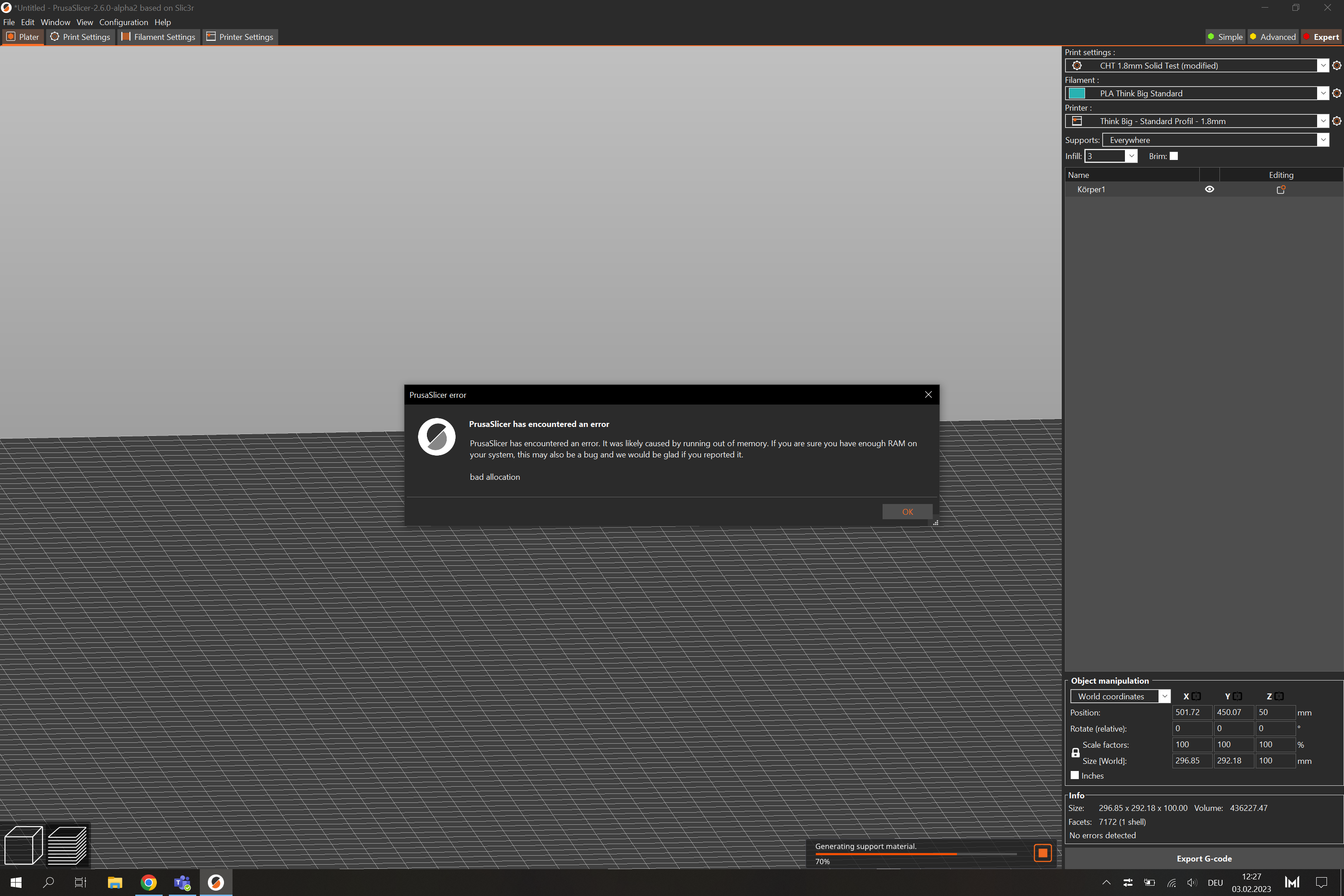 Organic support with Top contact Z distance produces errors · Issue #9547 · prusa3d/PrusaSlicer ...