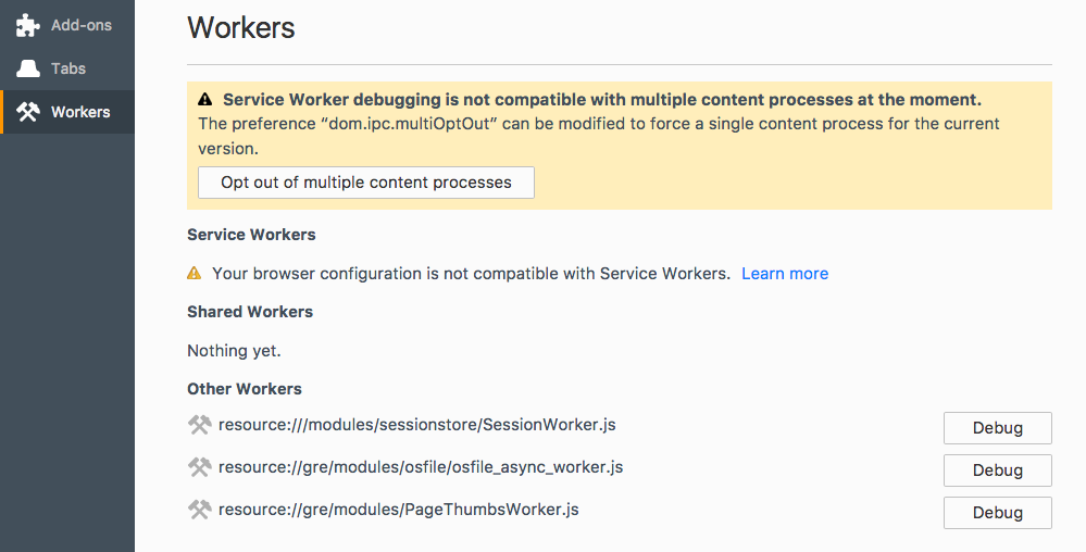 [chrome] workers - about:debugging · Issue #241 · arkenfox/user.js · GitHub
