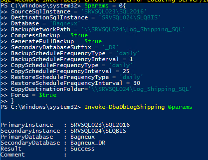 LogShipping Error · Issue #7839 · dataplat/dbatools · GitHub