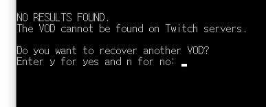 No vod was found · Issue #29 · TwitchRecover/TwitchRecover · GitHub