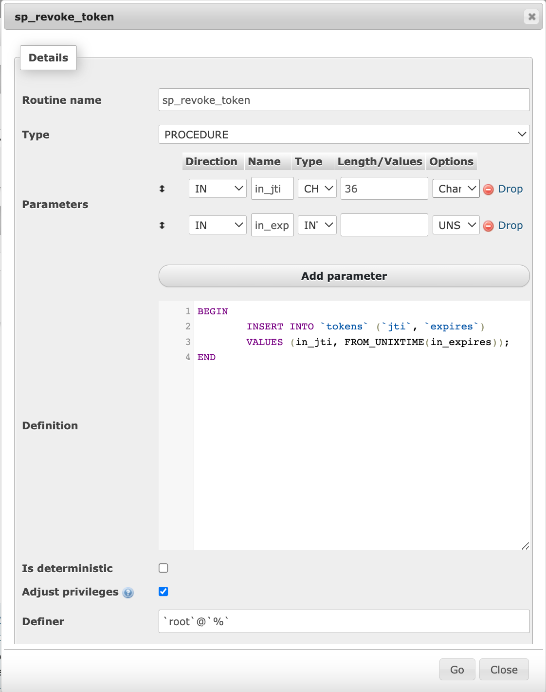 stored procedure is missing support for charset collation · Issue ...