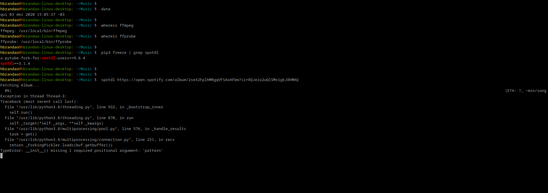 Multiprocessing Error · Issue 965 · Spotdlspotify Downloader · Github 0346