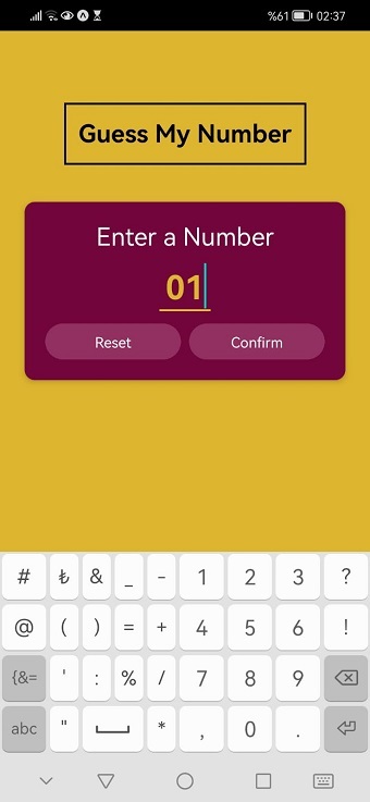 GitHub - mucahitkaya/guess-app: Number guessing game. React native used.