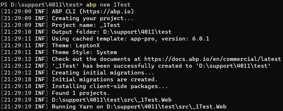 CLI adds extra _ when project name starts with number · Issue #14573 · abpframework/abp · GitHub