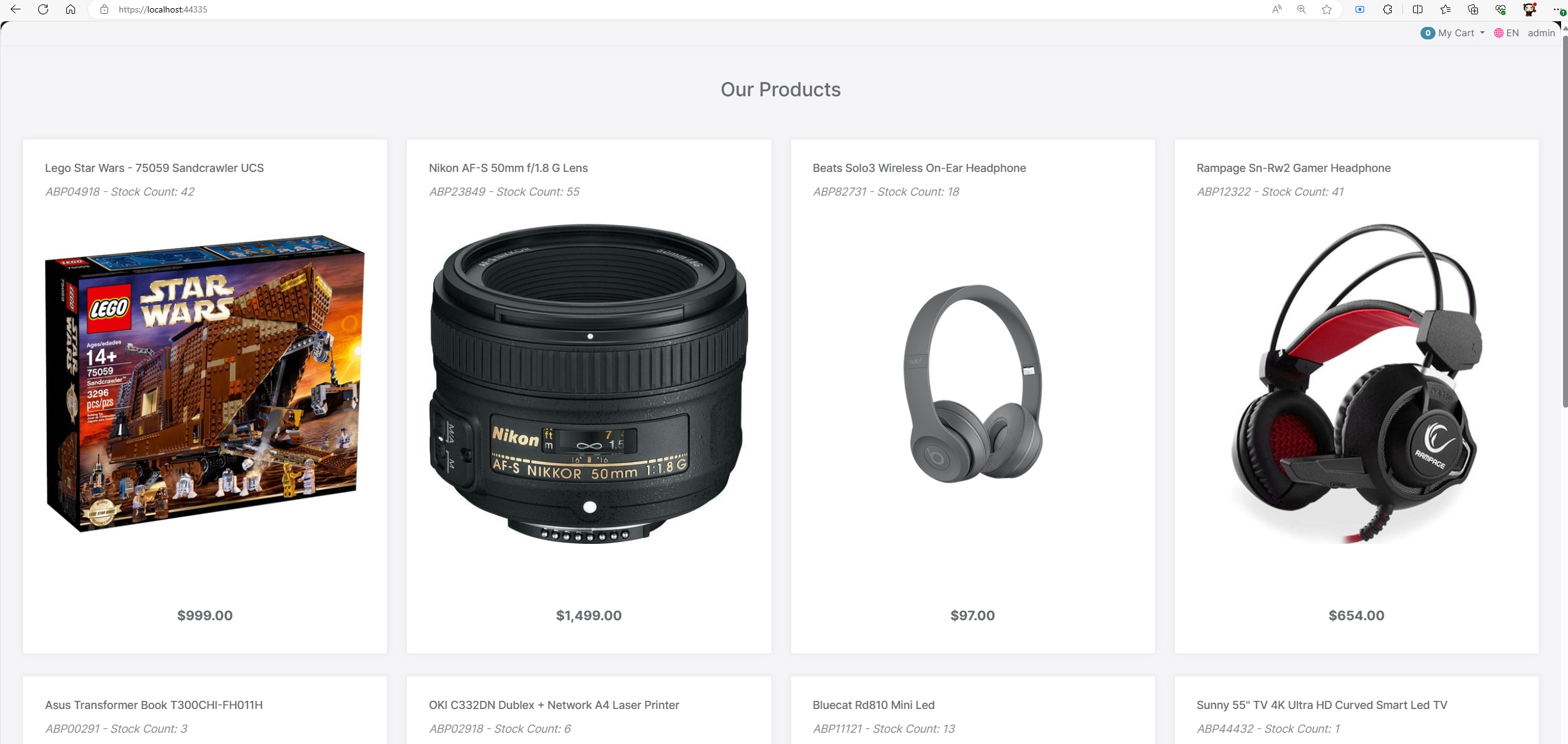 UI revamp for public-web application after LaptonX · Issue #201 · abpframework/eShopOnAbp · GitHub