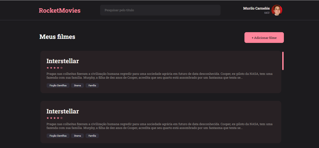 GitHub - mcarnelos/projeto-rocketmovies: O projeto RocketMovies foi criado como um desafio ...