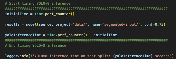 Total inference time console output from yolov8 vs python time profiling · Issue #3700 ...
