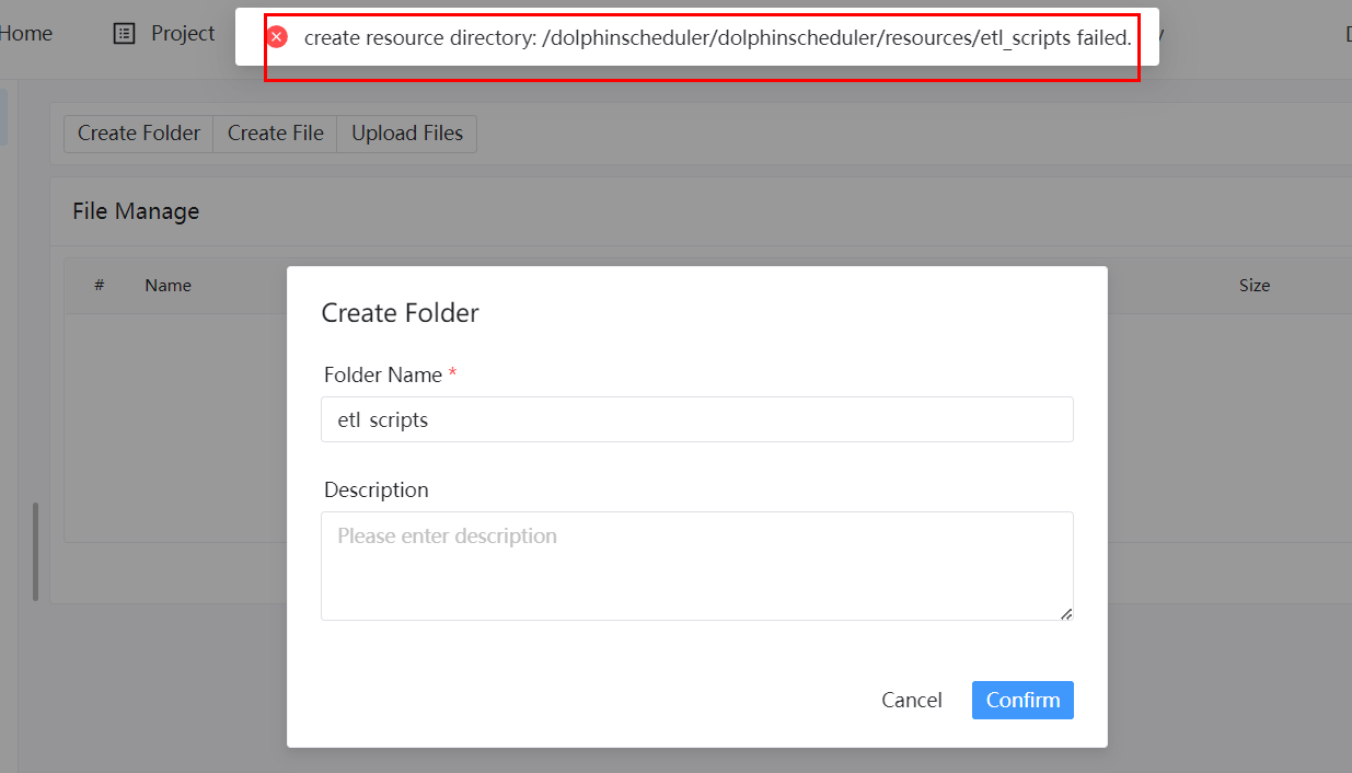 [Bug] Resouce center can not create file and directories · Issue #12267 · apache ...