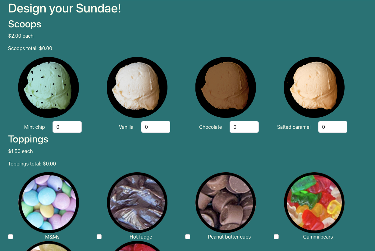 GitHub - sleeplesseditor/Sundaes-On-Demand: An example project for use ...