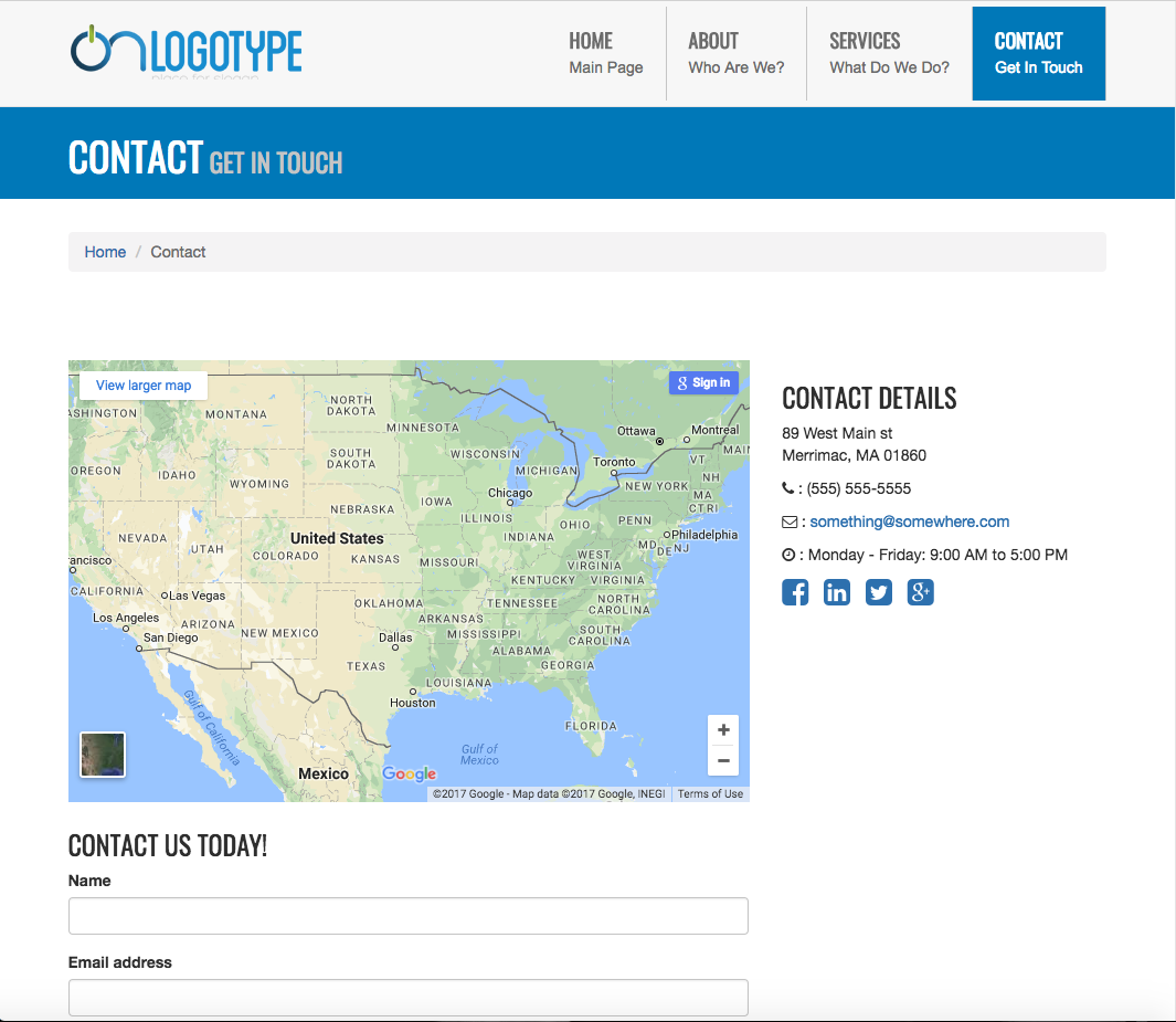 Github Sleeplesseditor Business Website Theme Demo A Demo Theme For A Fictional Business