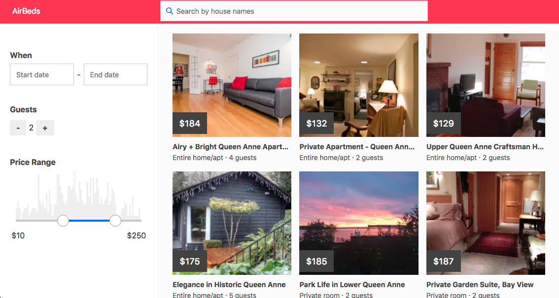 GitHub - sleeplesseditor/AirBeds: An experiment in the use of ElasticSearch with React to create ...