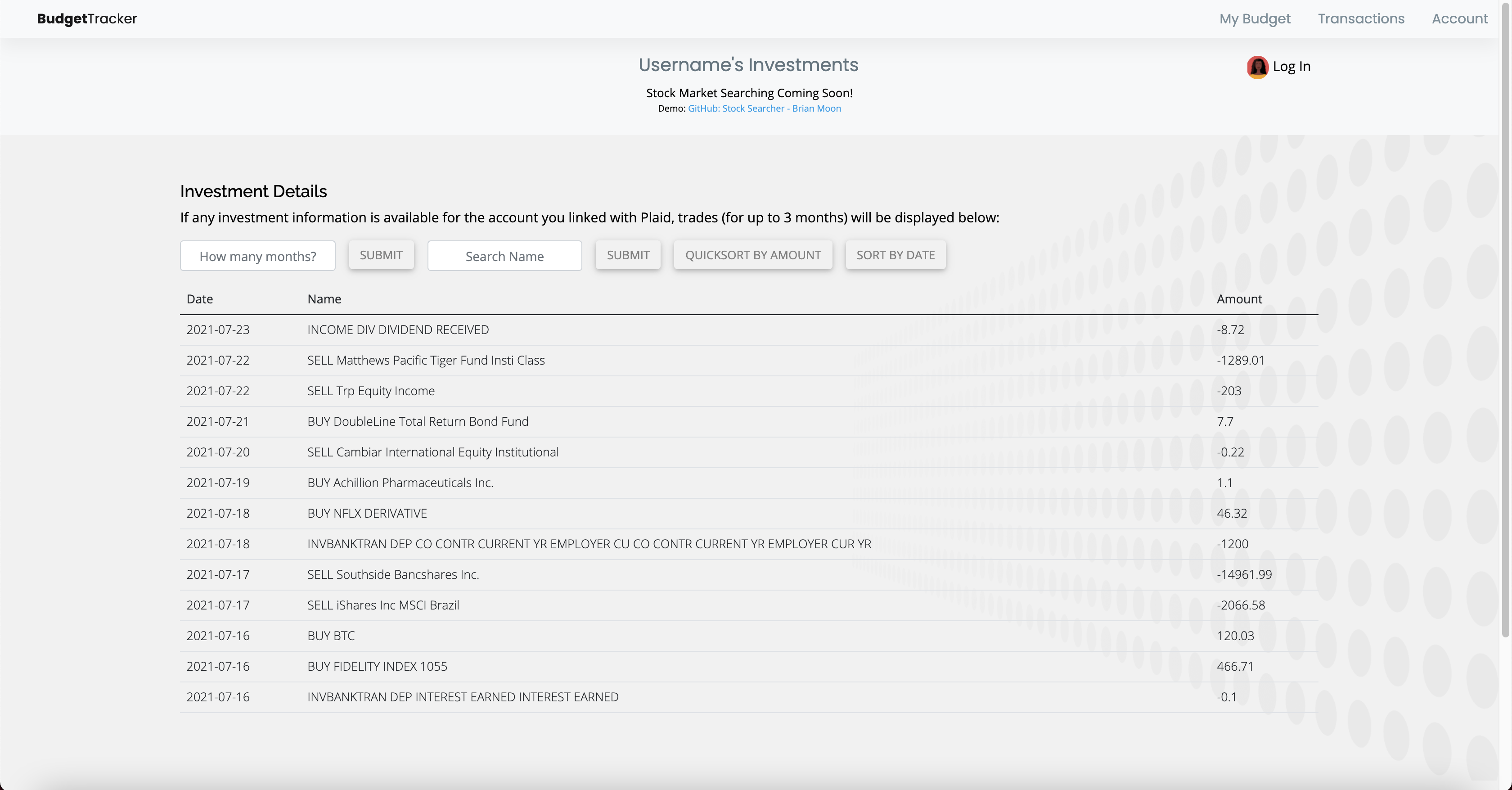 GitHub - apollomoon-ucf/Budget_Tracker_WebApp: Personal Summer Project ...
