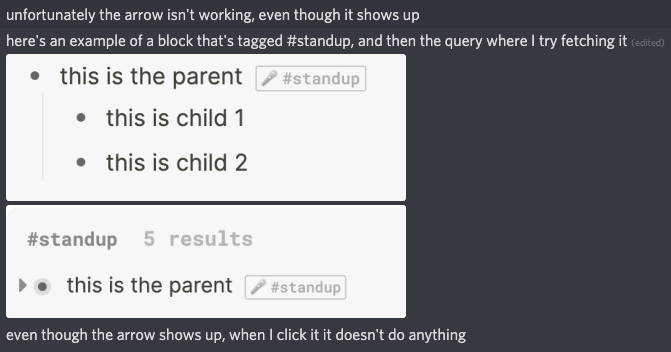 Tasks in (advanced) query view do not expand to reveal child tasks/blocks · Issue #3815 · logseq ...