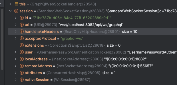 Protocol-check in GraphQlWebSocketHandler · Issue #609 · spring-projects/spring-graphql · GitHub
